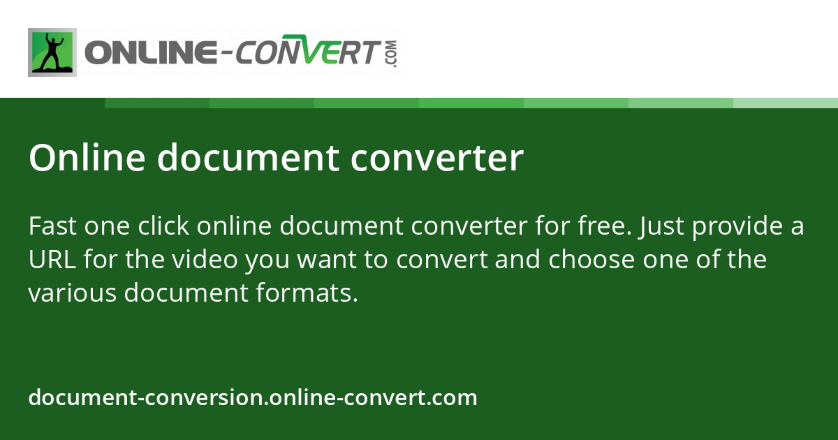 Online document converter